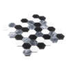 Andova Channing 2-in. Hexagon Honeycomb Marble Look Glossy Natural ...