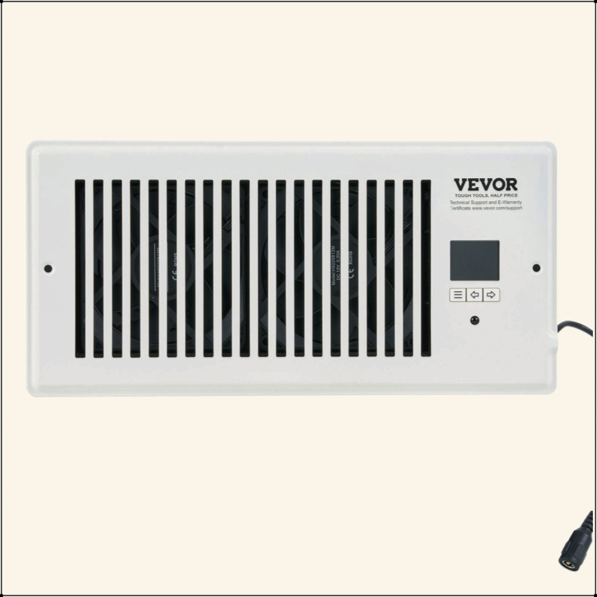 ZHONGSHANJUFU VEVOR Register Booster Fan, Quiet Vent Booster Fan Fits ...