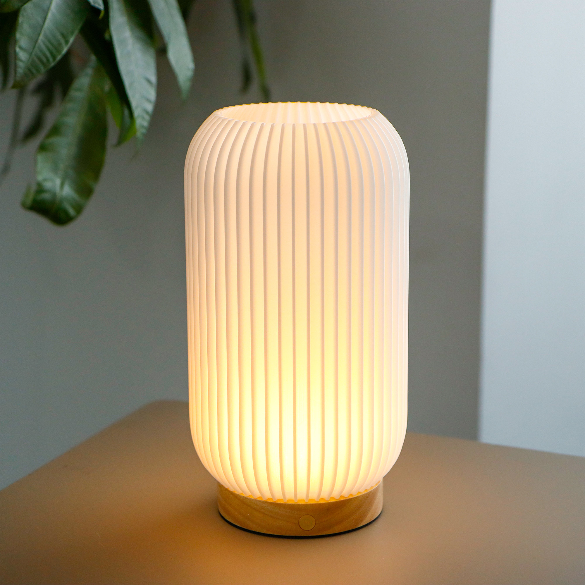 Ebern Designs 3-colour Light Source Dimmable Touch Bedside Lamp ...
