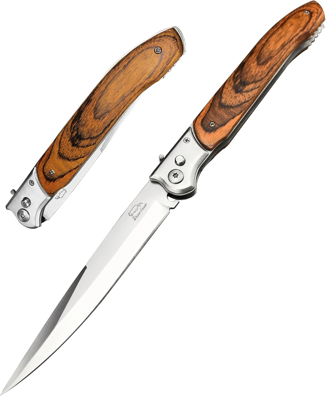 POFIMP 12" Assisted Opening Folding Knife Pocket Knife | Wayfair