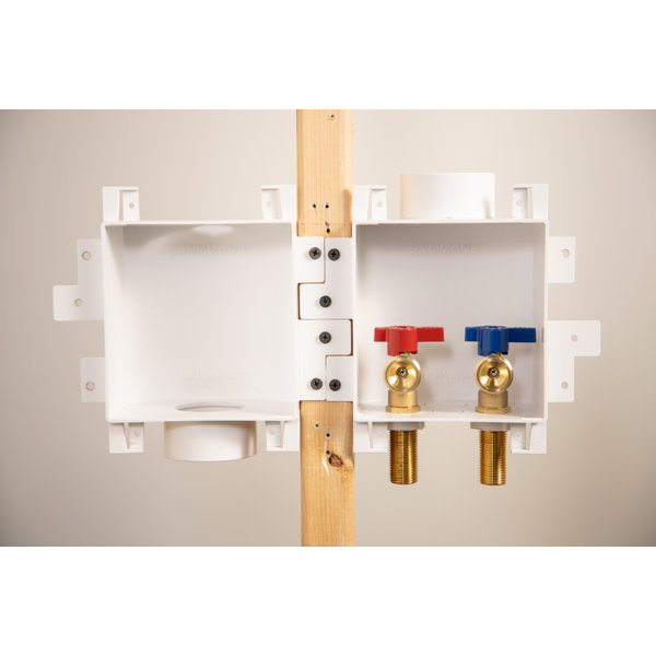 Symmons LaundryMate 1/2 in. Plastic Drain Box with Brass Valve ...