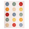 Orian Rugs Inc. Playroom Buttons Benchmark Stain Resistant Kids Area ...