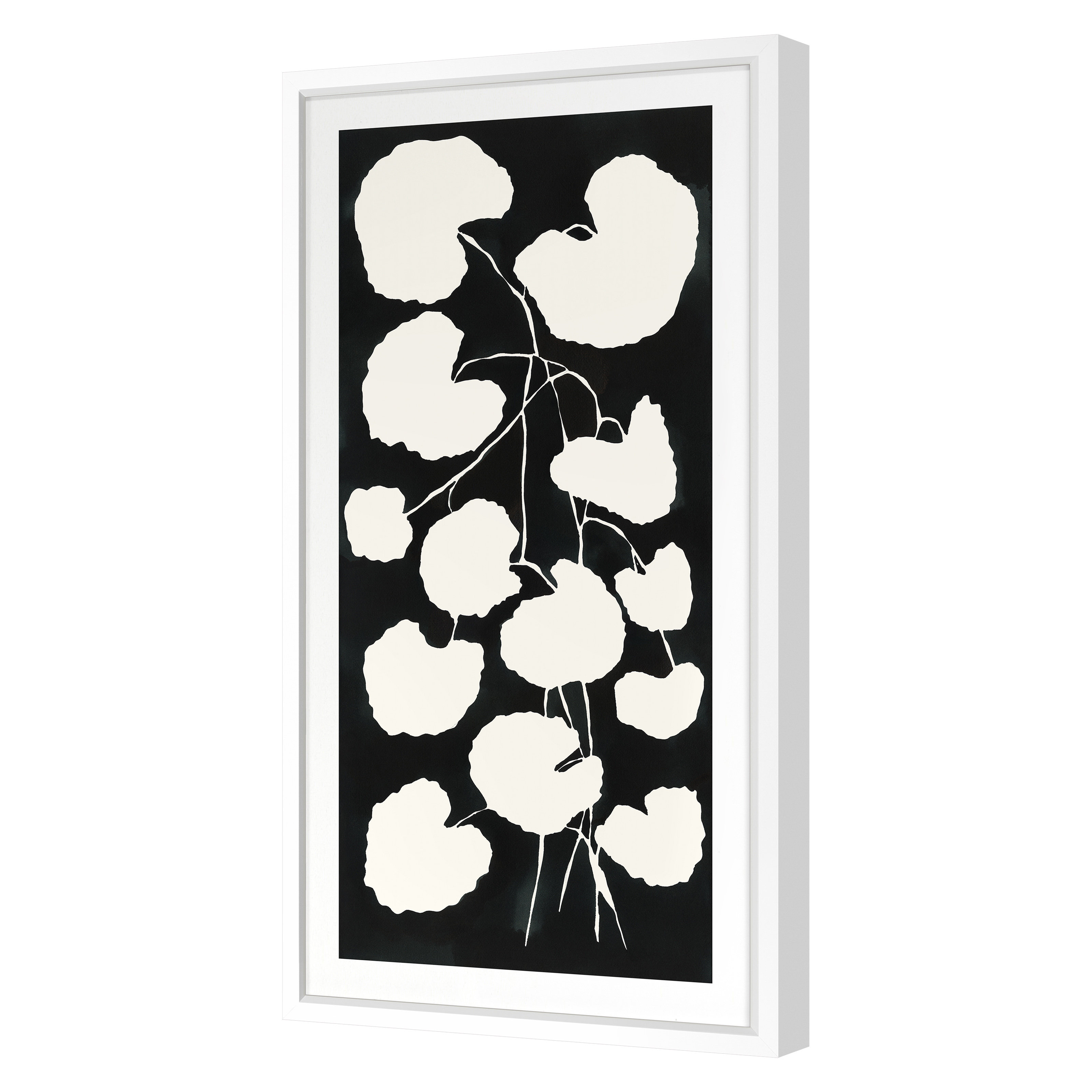 Grand Image Home Geranium in Indigo by Kate Roebuck - Floater Frame ...