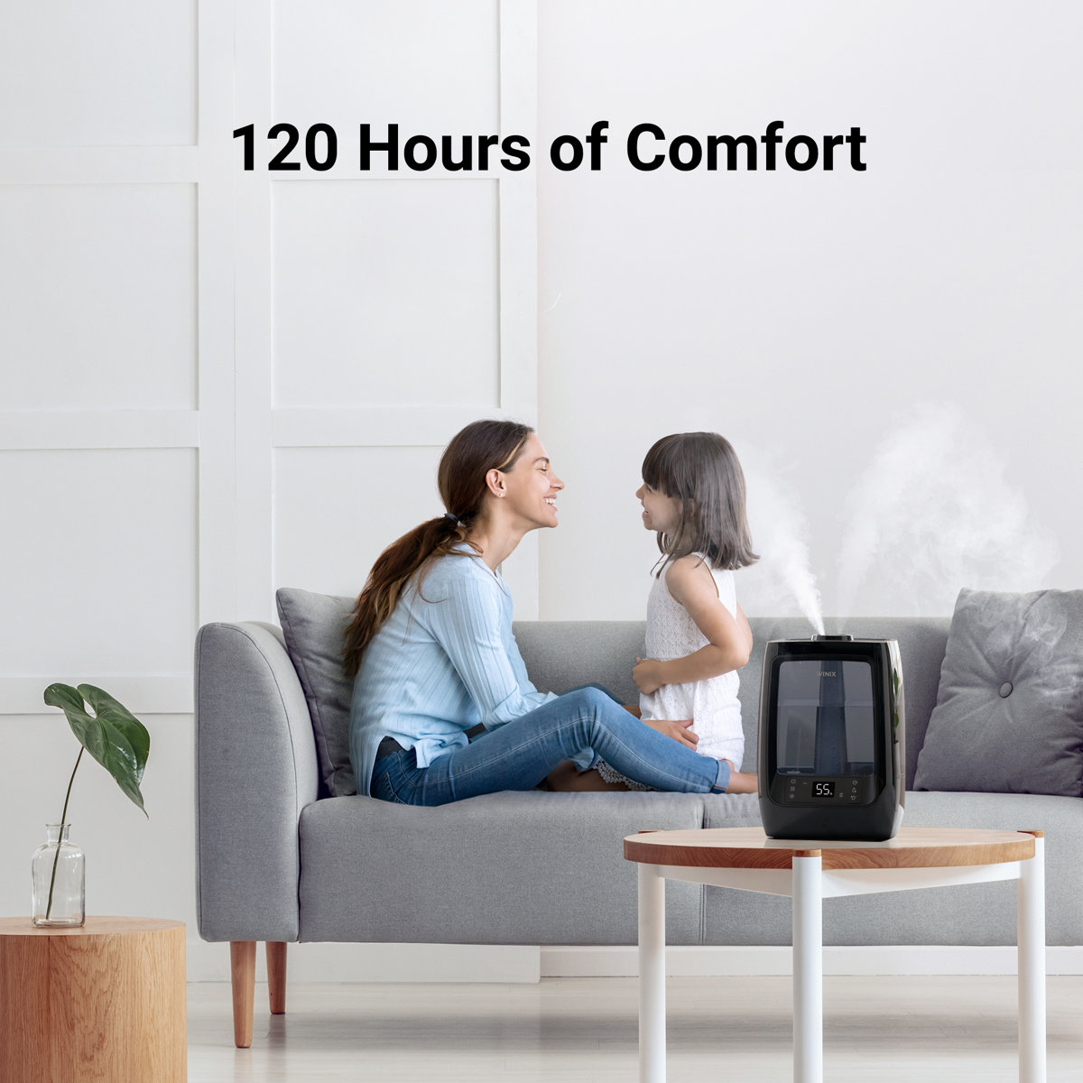 Winix L200 2 Gallon Ultrasonic Humidifier with Warm/Cool Mist ...