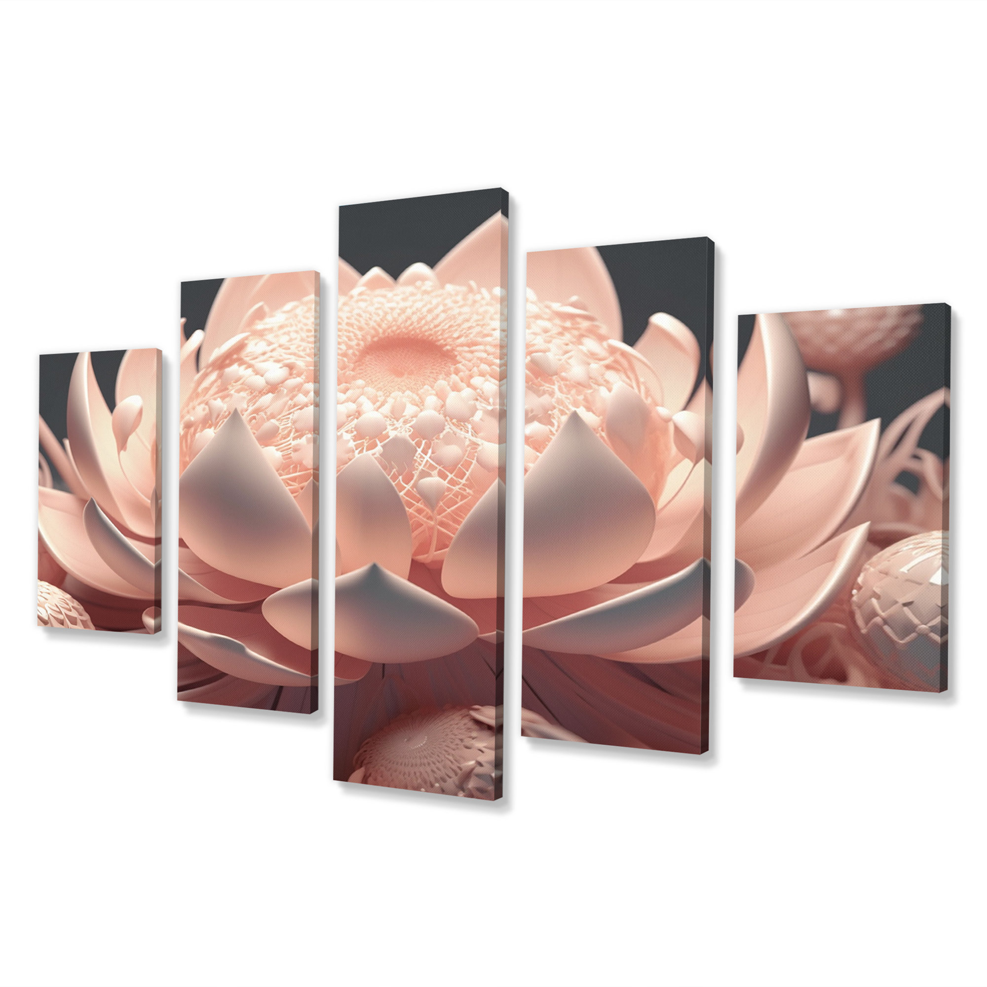 Dakota Fields Light Pink Tender Blossoming Lotus Flower IV - Lotus ...