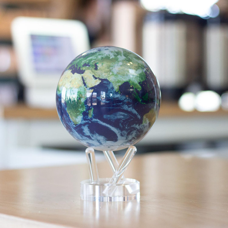 Zoomie Kids MOVA Globe Earth with Clouds 4.5" | Wayfair