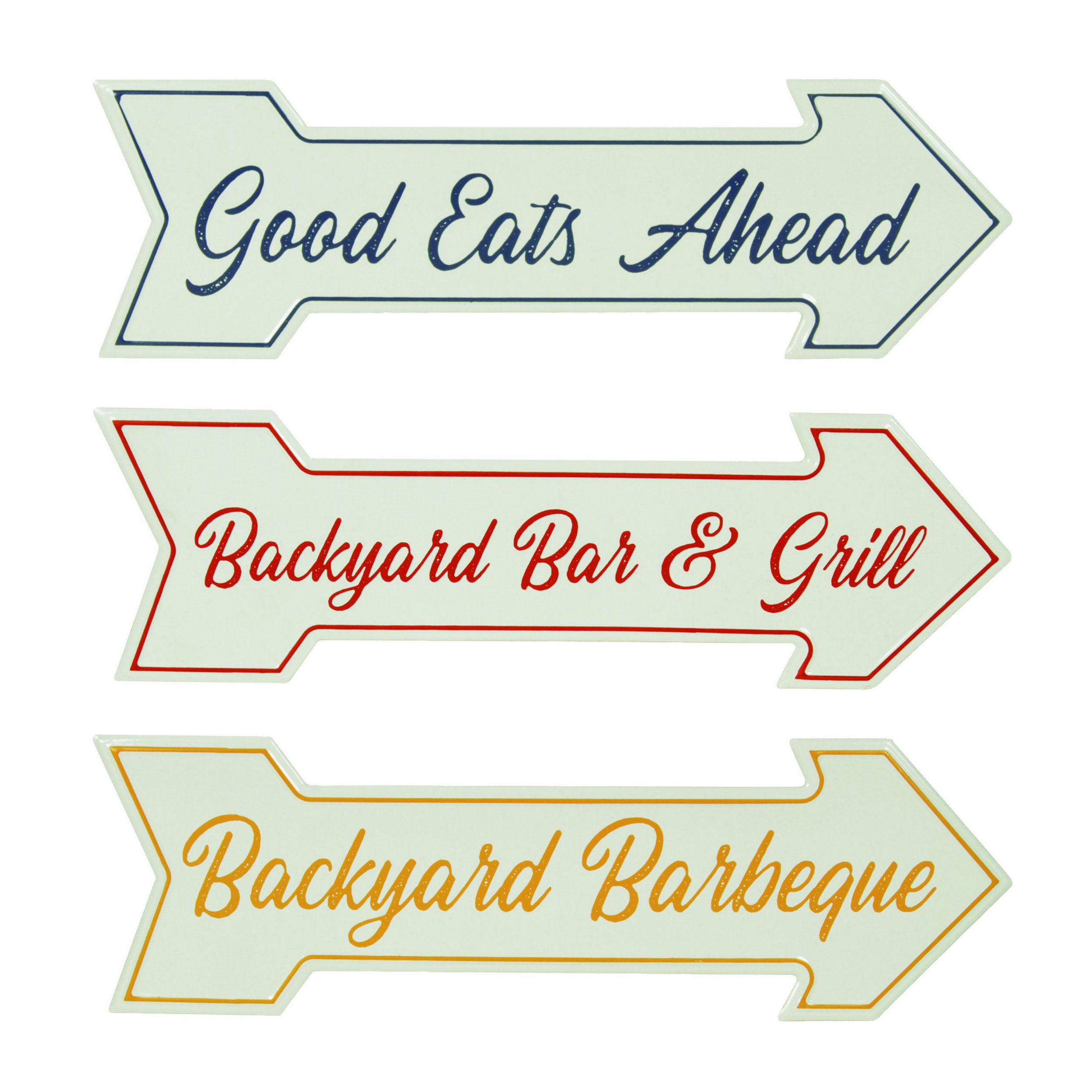 Ebern Designs Metal Backyard Arrow Decor Set of 3 Spring Home Decorations | Wayfair