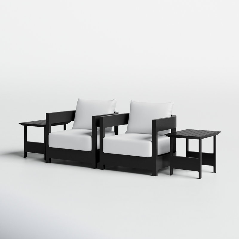 Joss & Main Everlee Patio Club Chair Seating Group | Wayfair