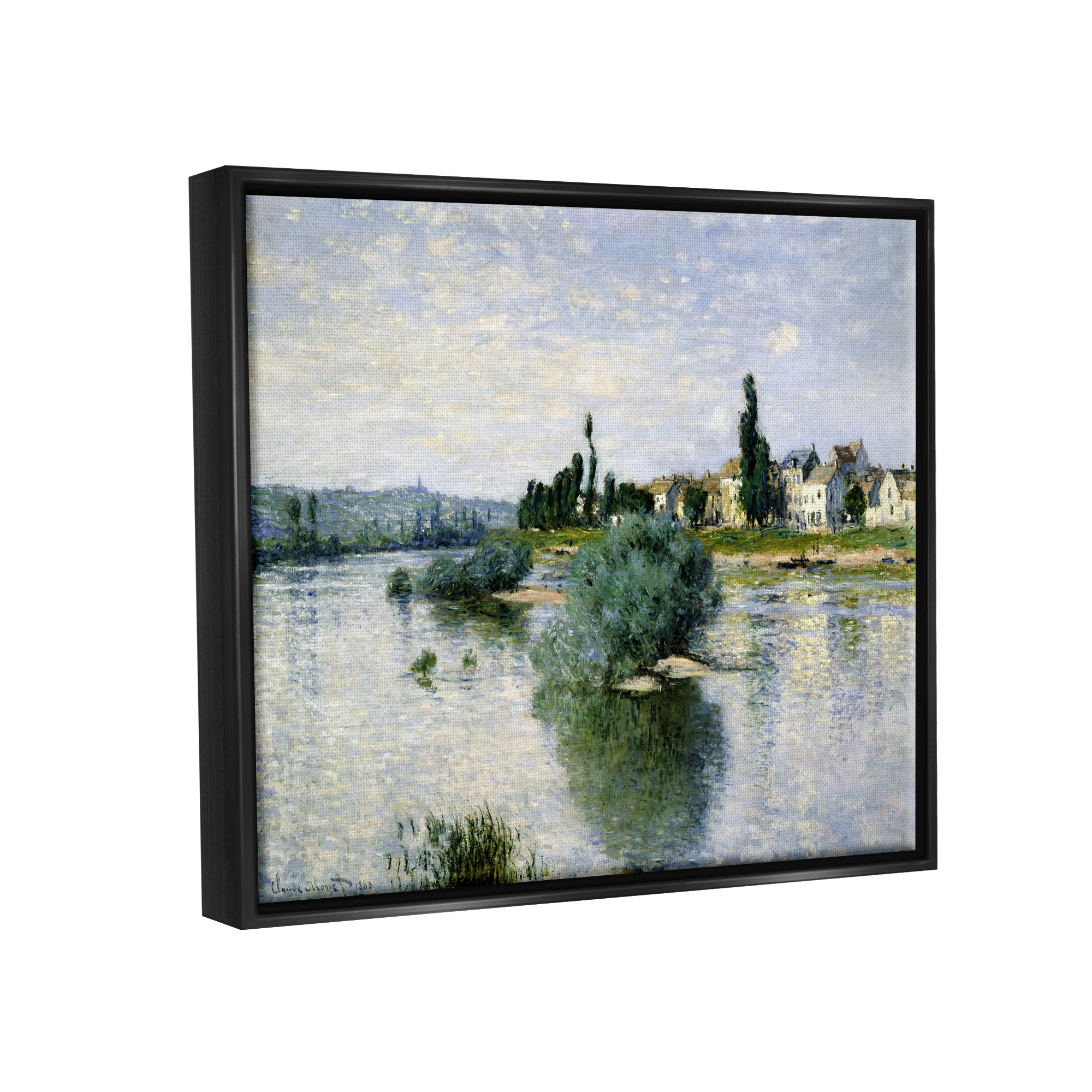 Red Barrel Studio® " Countryside Homes Lake Landscape Monet " by Claude ...
