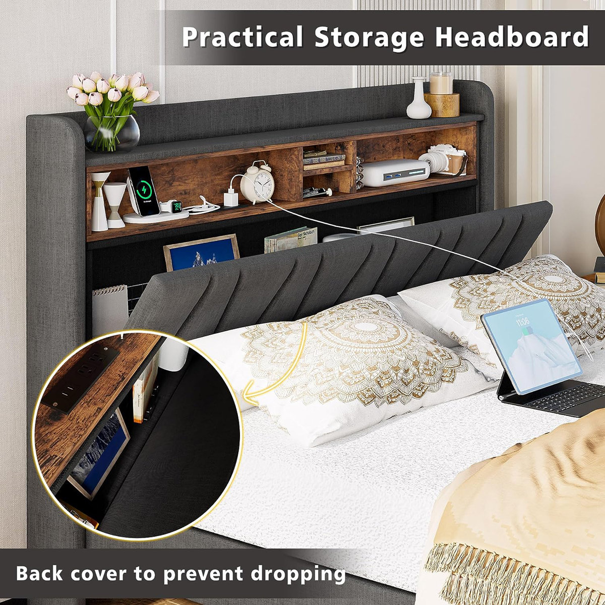 Latitude Run® Bookcase Bed & Reviews | Wayfair