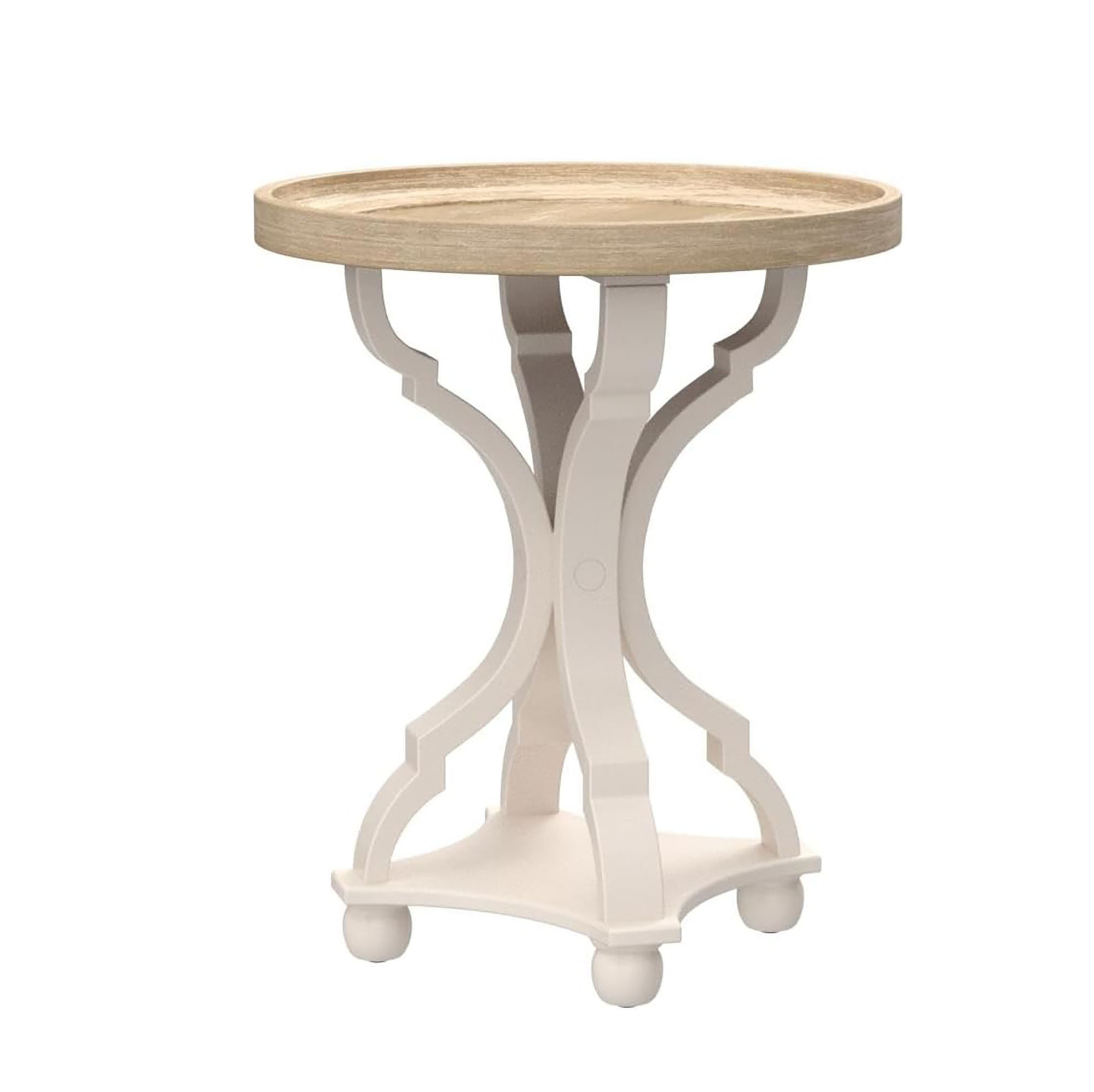 One Allium Way® Accent End Table, Natural Tray Top Side Table ...