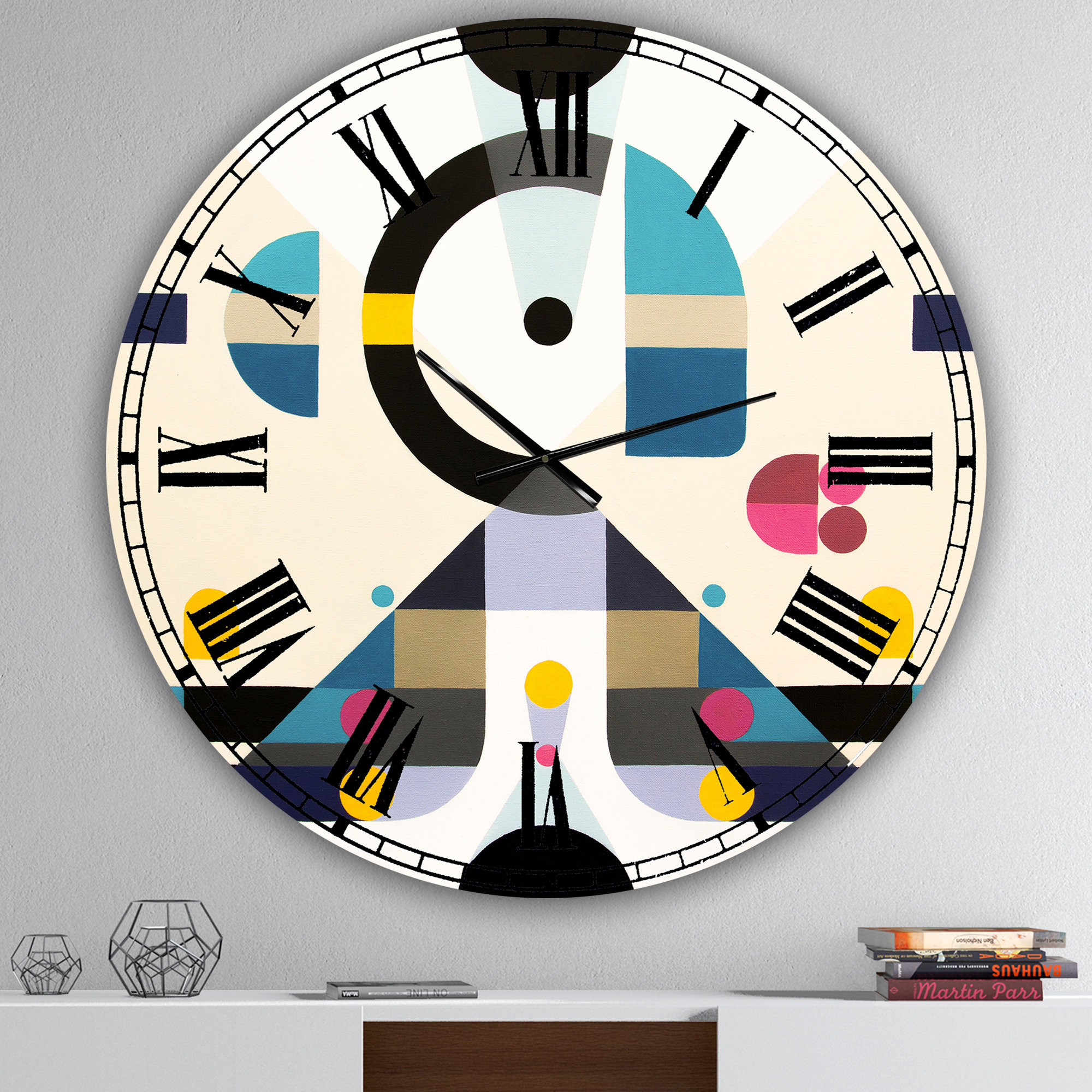 East Urban Home Open minded - Large Mid-Century Wall Clock - Wayfair Canada
