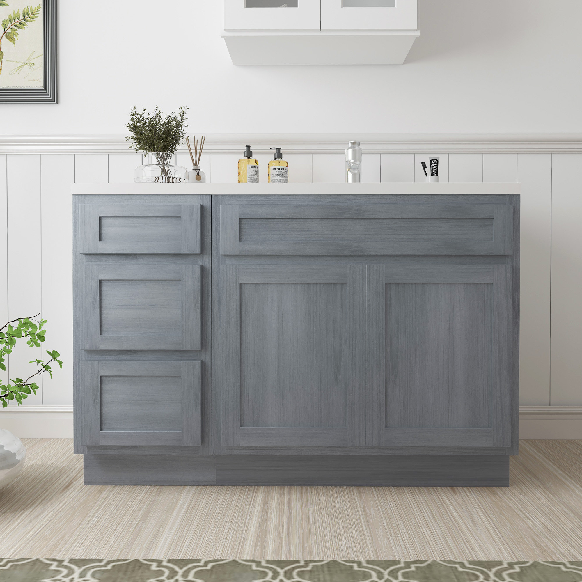 Home Beyond 51" Single Bathroom Vanity Base Only - Wayfair Canada