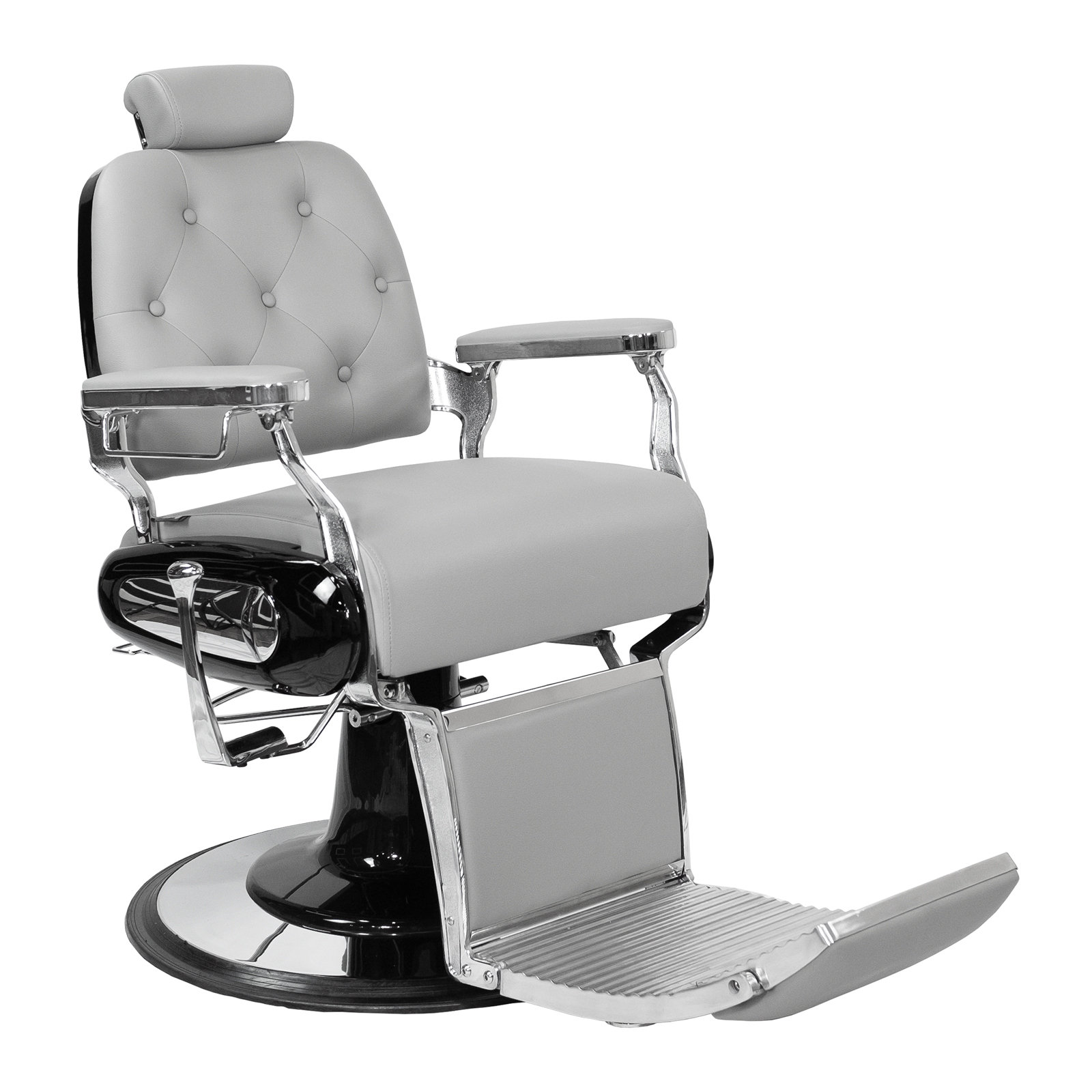 Inbox Zero Stratford Faux Leather Reclining Barber Chair | Wayfair