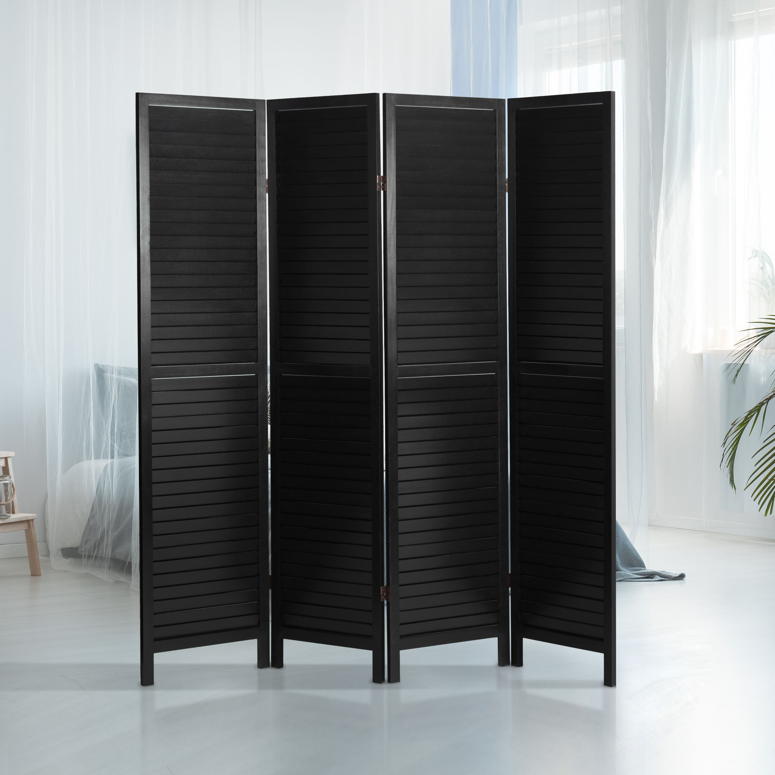 Langley Street® Allenbie 5.2 Ft. Tall Louvered Room Divider & Reviews ...