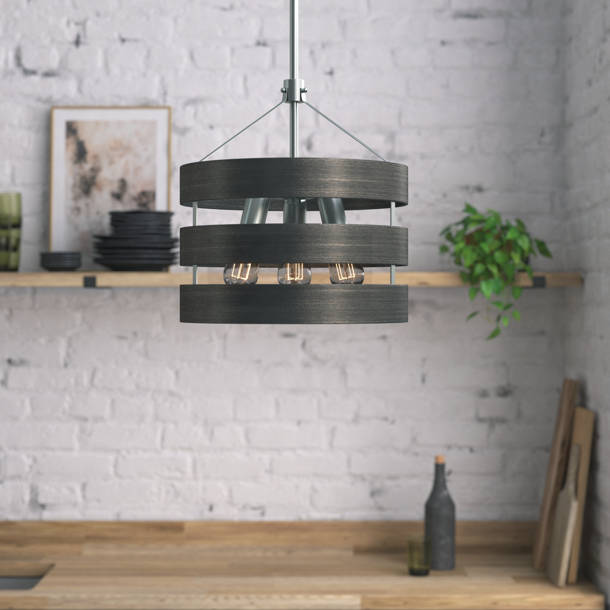 17 Stories Keydren 1 - Light Black Single Pendant & Reviews | Wayfair