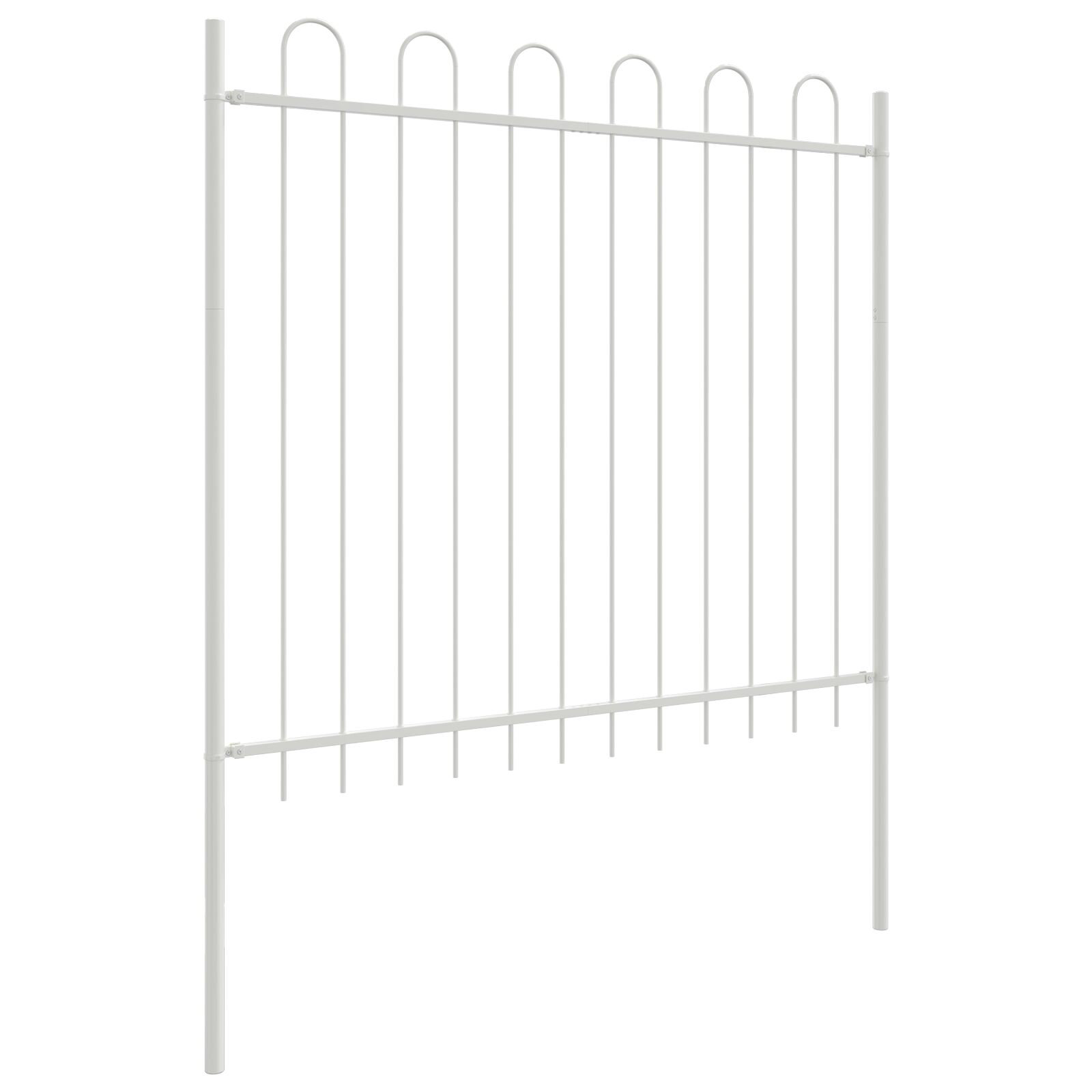 Vidaxl Garden Fence Steel Durable Garden Fence | Wayfair