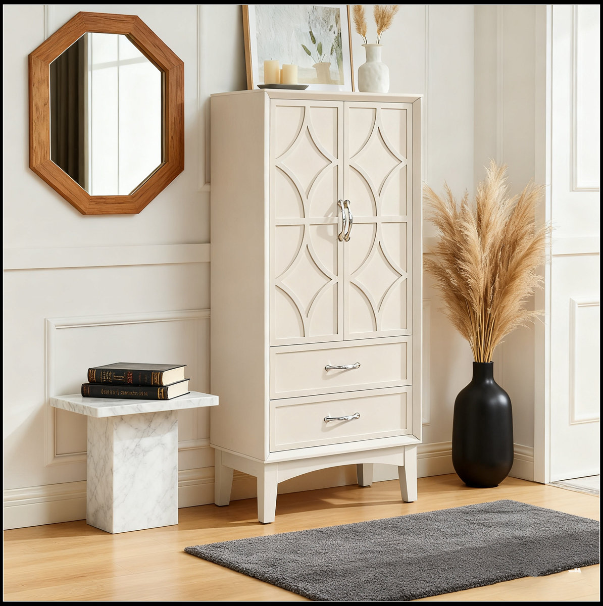 Latitude Run® Storage Cabinet, Mid Century Modern Sideboard Buffet ...