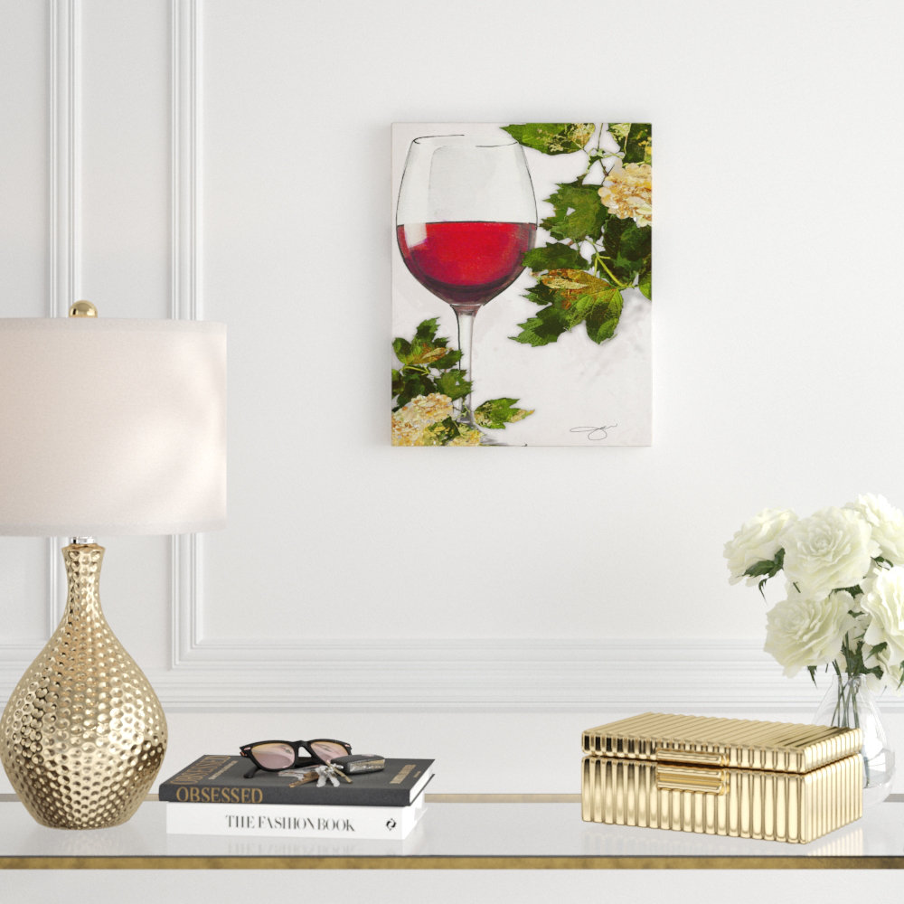 House of Hampton® 'Red' - Graphic Art Print on Canvas | Wayfair