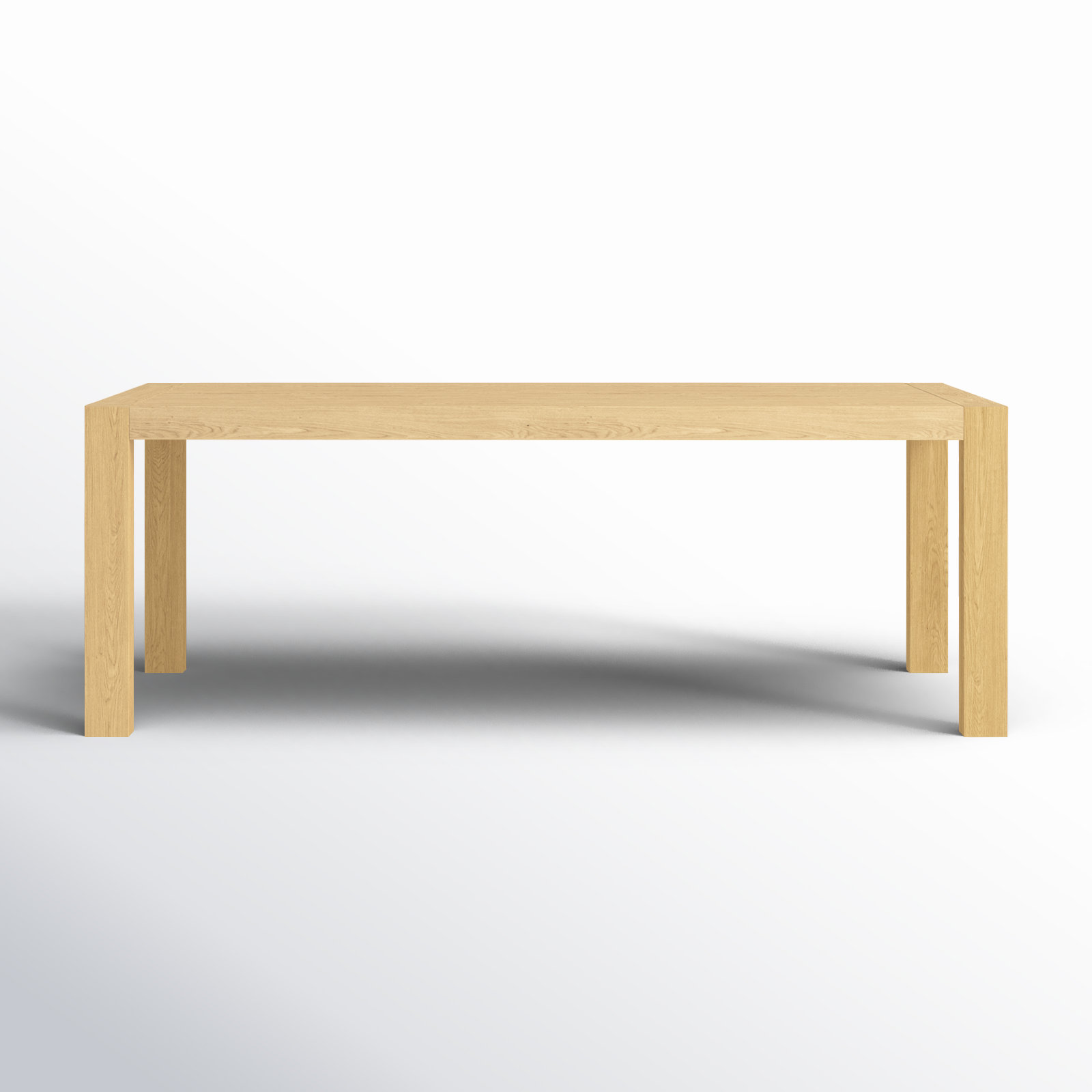 AllModern Block 84" Solid Wood Dining Table & Reviews | Wayfair