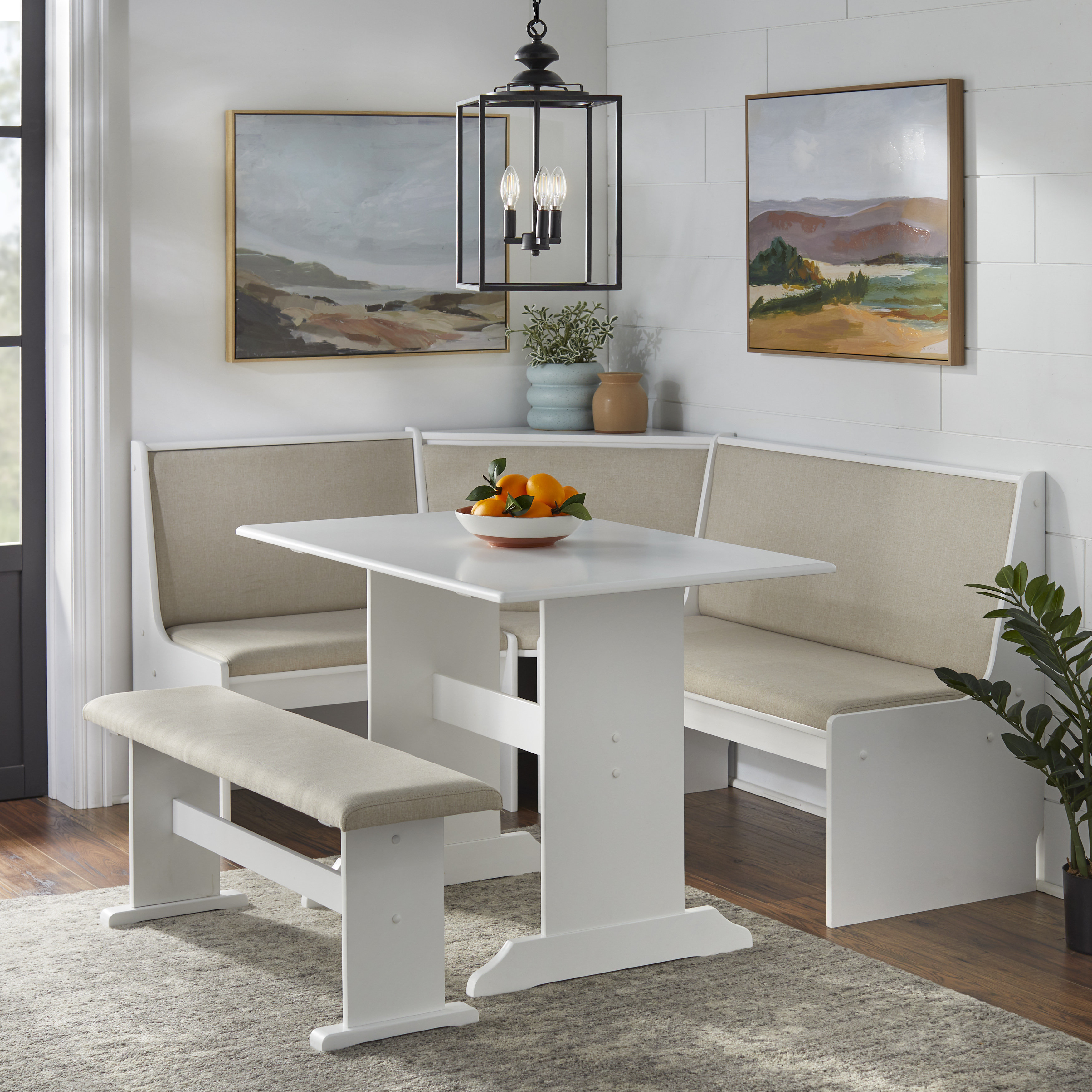 TMS Hollenberg 5 - Piece Solid Wood Trestle Dining Set & Reviews | Wayfair