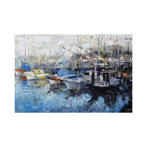 Latitude Run San Francisco Wharf by Mark Lague - Wrapped Canvas Gallery ...