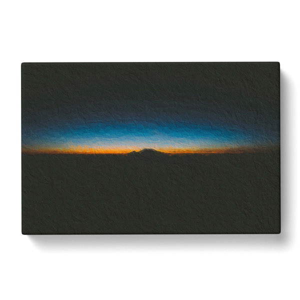 East Urban Home Sunset Over Mount Meru In Tanzania - Wrapped Canvas ...