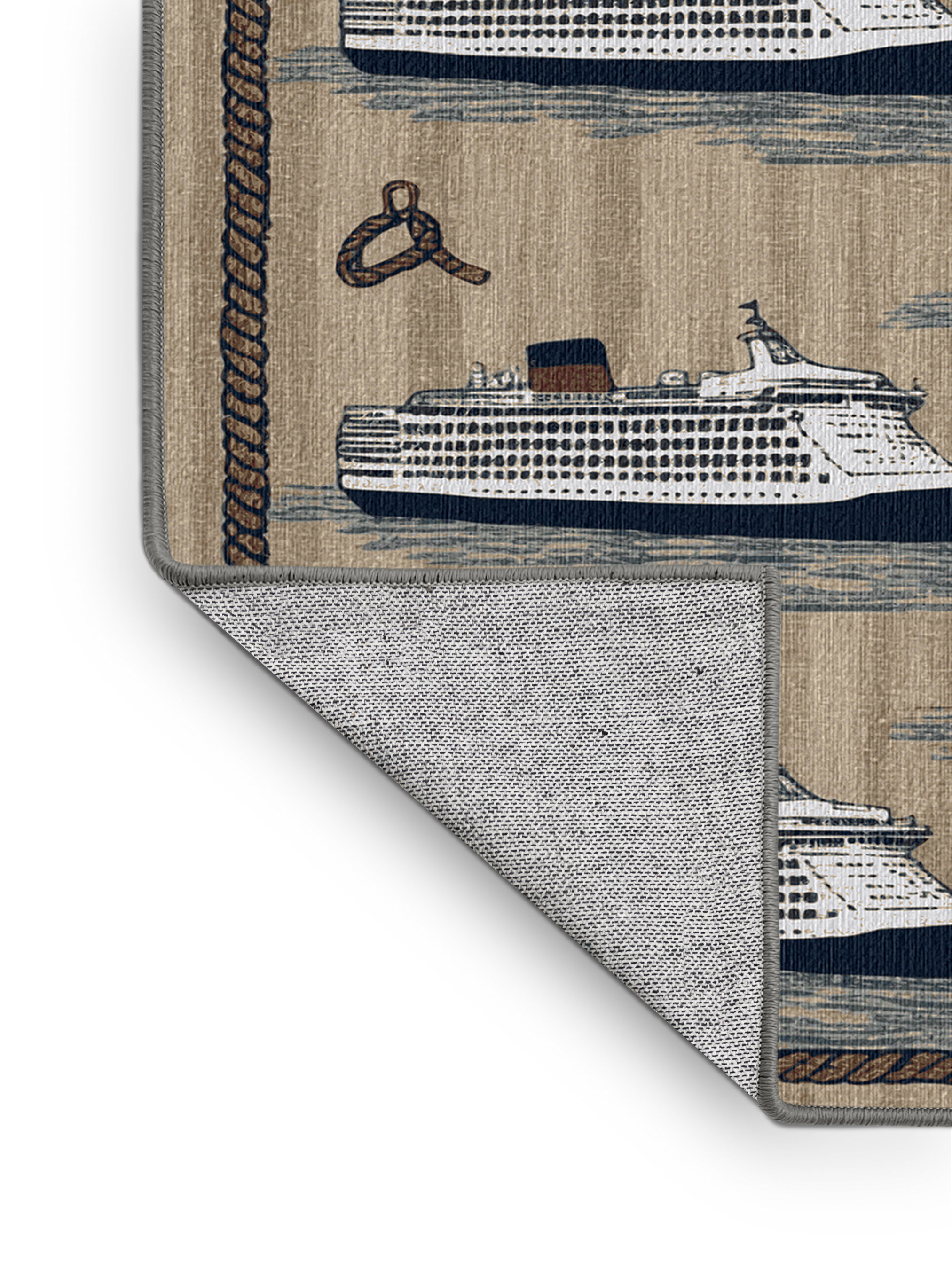 Longshore Tides Washable Cruise ships Nautical Area Rug | Wayfair