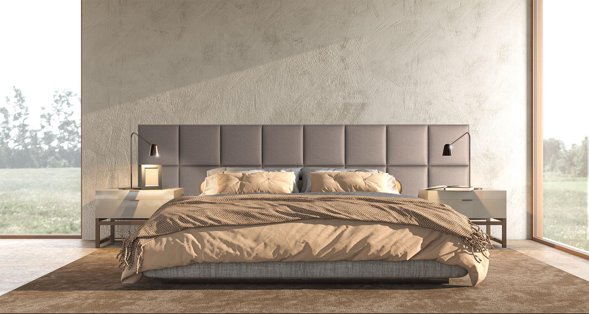 Latitude Run® Gizzel Upholstered Headboard Wall Panels 16"x16 ...