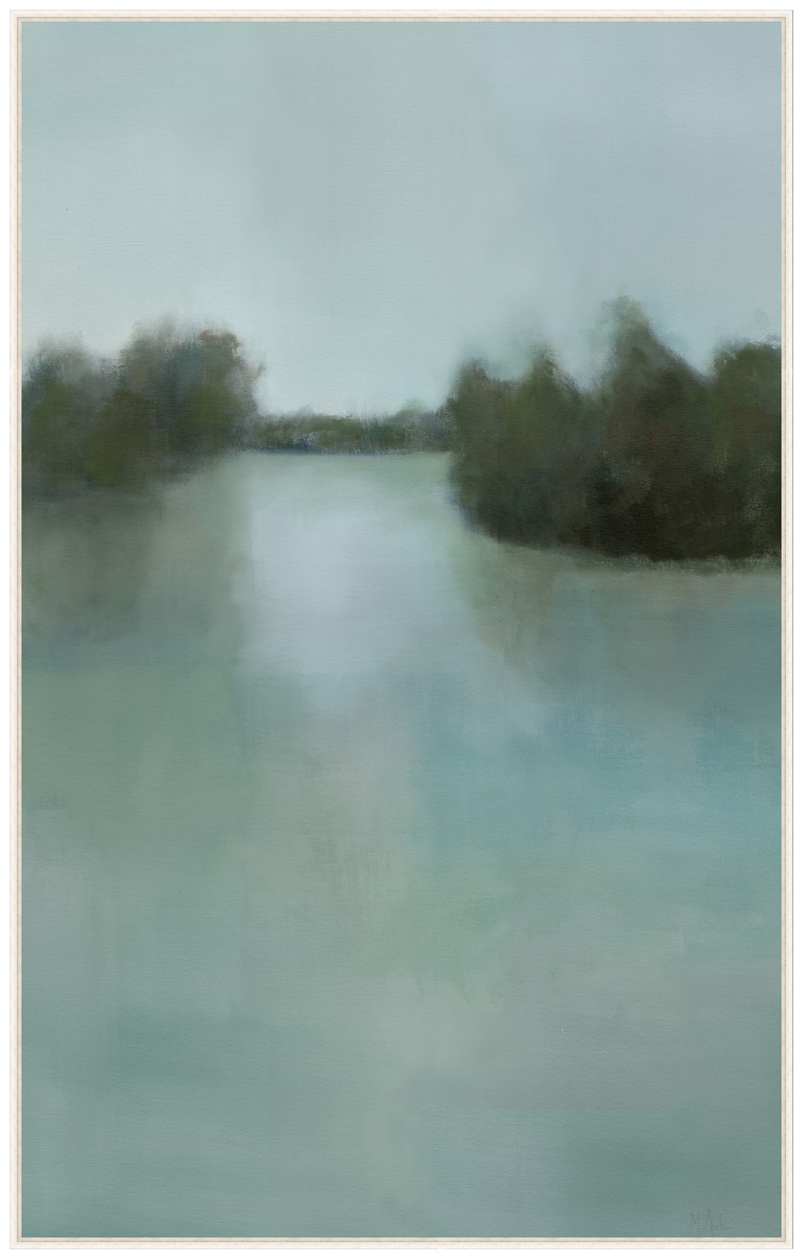 Wendover Art Group Into the Distance - Floater Frame Painting on Canvas ...