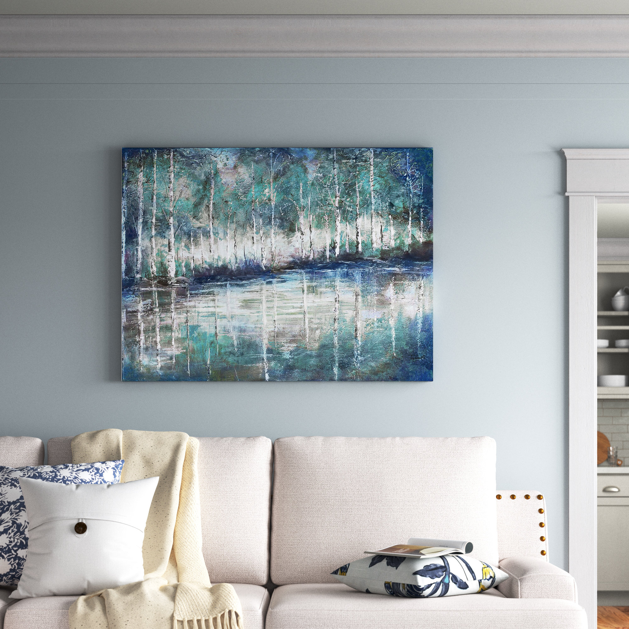 Winston Porter 'Aspen Pond' - Wrapped Canvas Print & Reviews | Wayfair