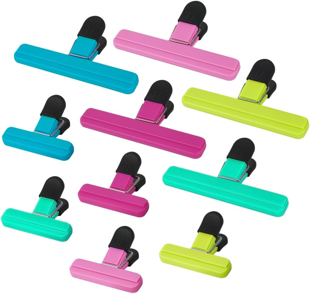 Rebrilliant Chip Bag Clips, 10 Pack Food Bag Clips, Large Bag Clips For ...