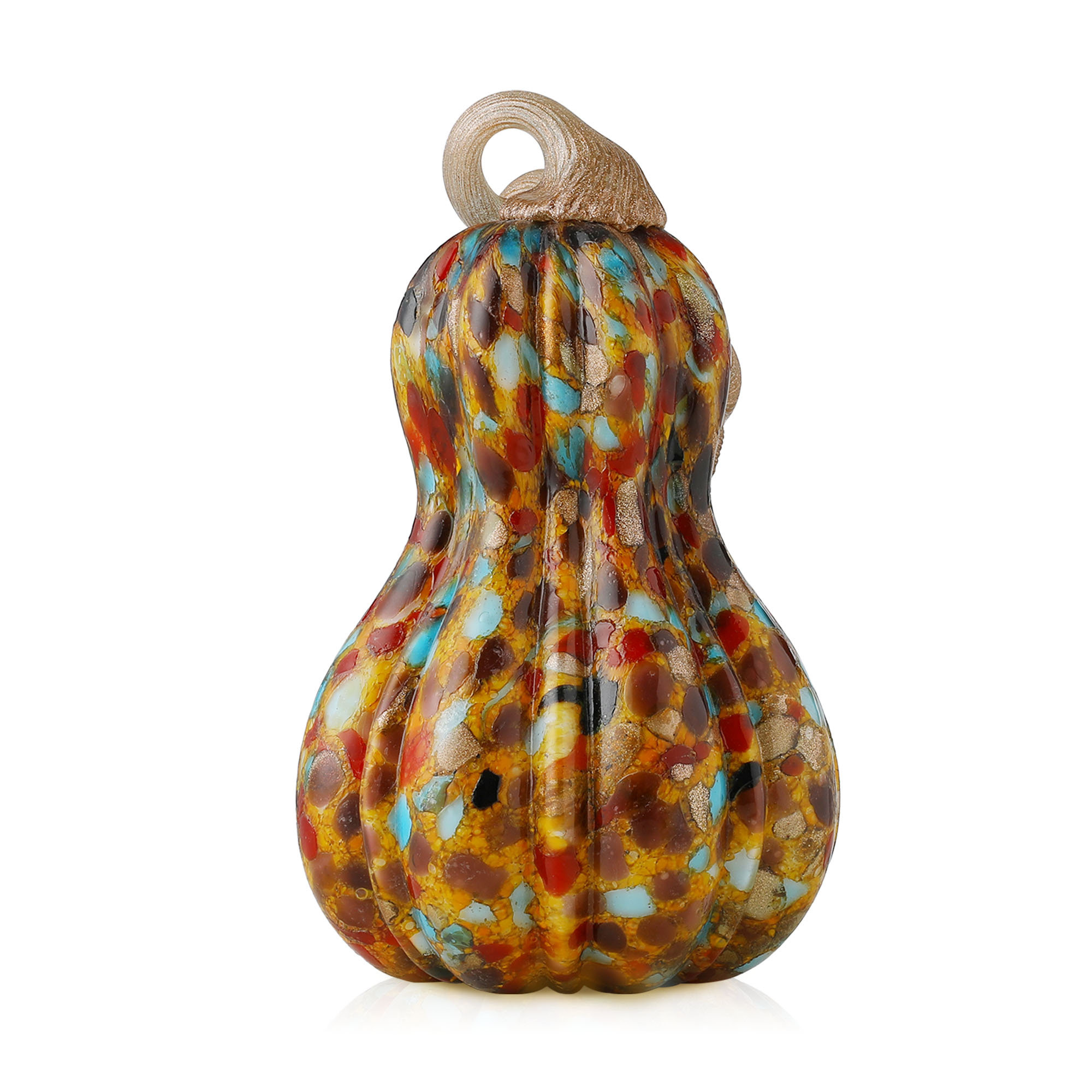 Rebrilliant Leorah Handblown Multi Dots Glass Gourd Table Accent for ...