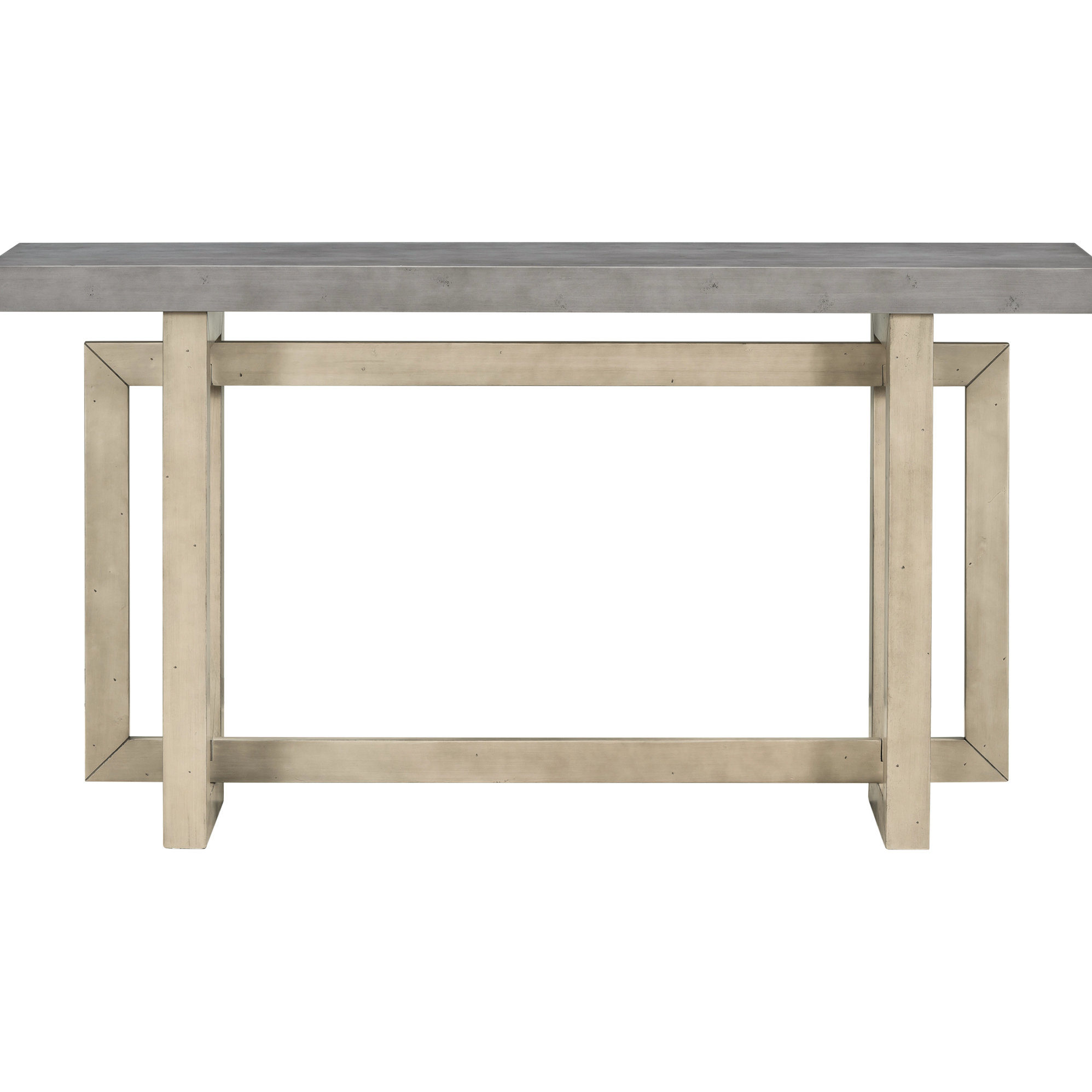 Brayden Studio® Contemporary Decorative Console Table - Concrete Top ...