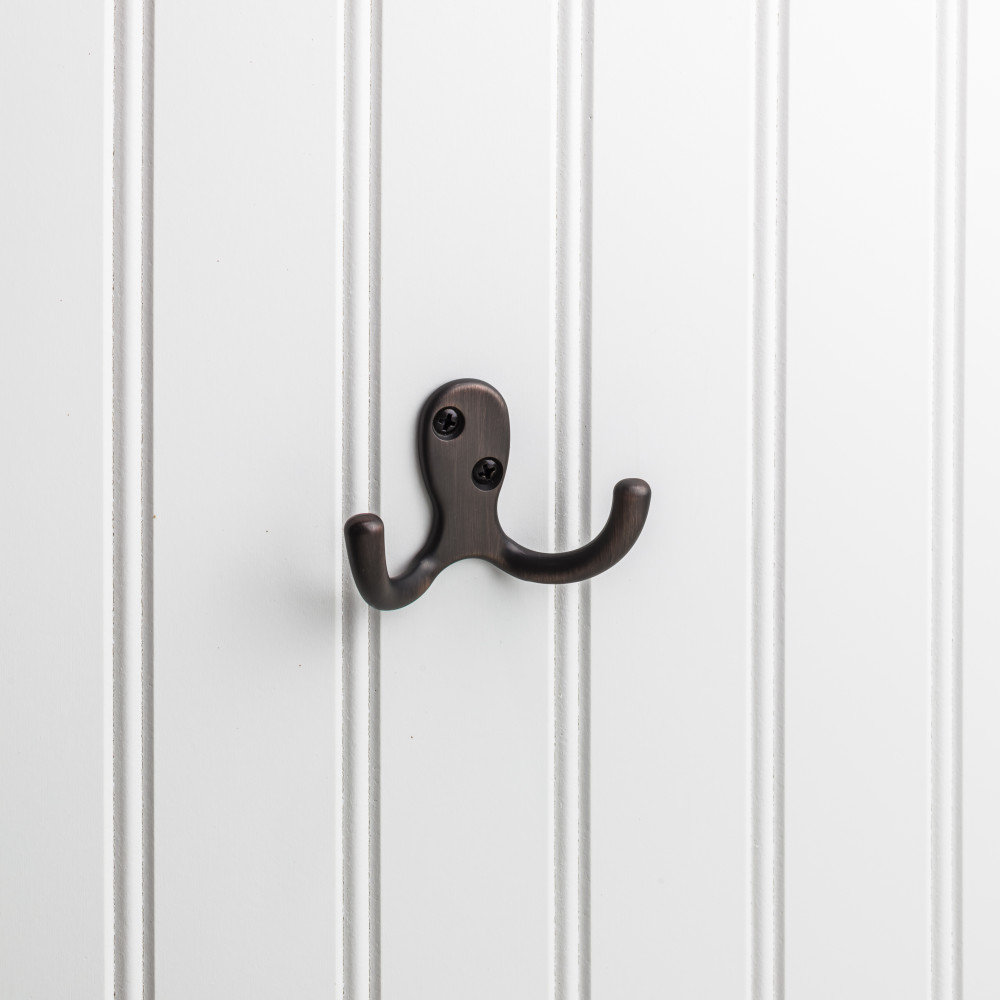 Elements by Hardware Resources 1-78 Double zinc wall mount hook. Finish ...