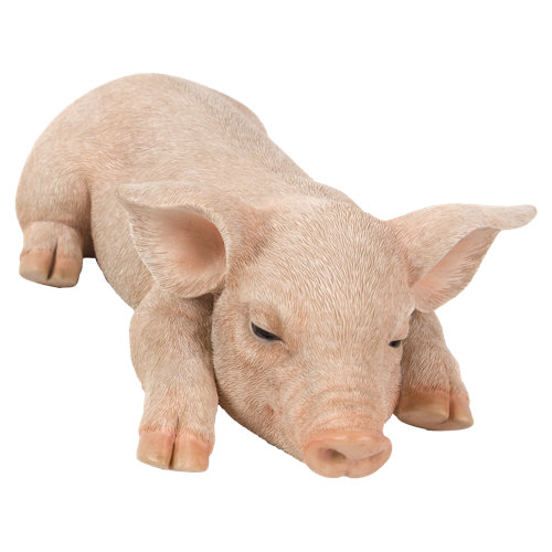 Hi-Line Gift Ltd. Pig Sleeping Statue & Reviews | Wayfair