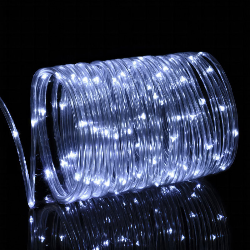 The Holiday Aisle® 100ft 8-Mode Waterproof LED Rope Light | Wayfair