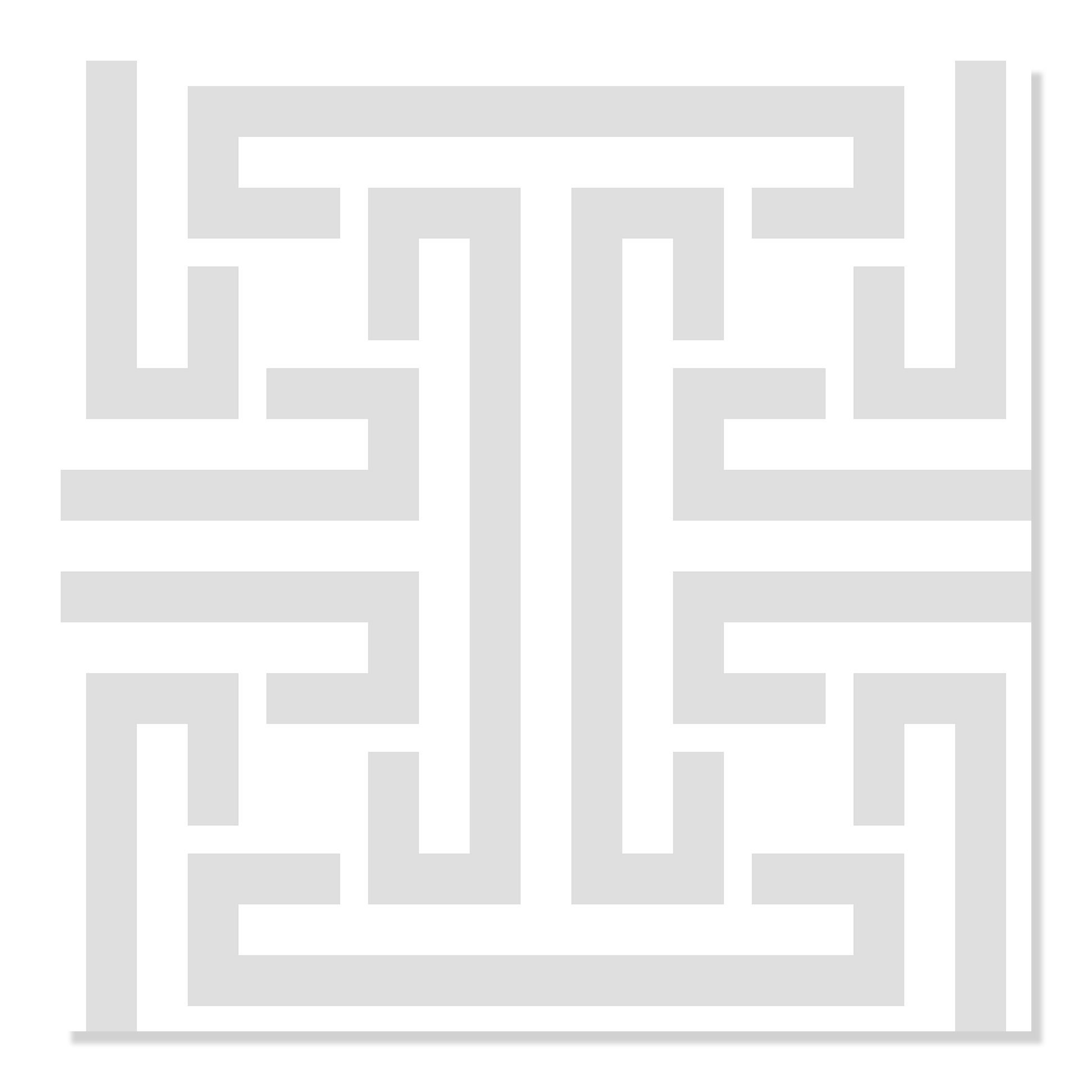 Casa Fine Arts Labrynth Labyrinth Smooth Peel and Stick Wallpaper Panel ...