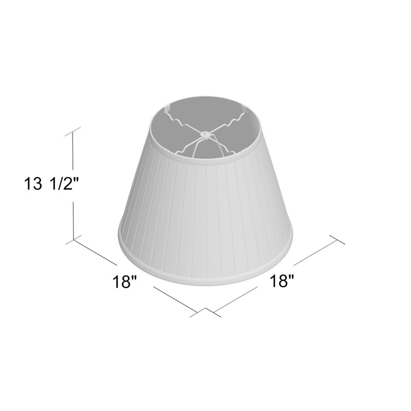 Darby Home Co 18" W Silk/Shantung Empire Lamp shade ( Screw on ) in ...