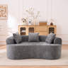 Wrought Studio™ Crescent-shaped sofa, Boneless modern low-back design ...