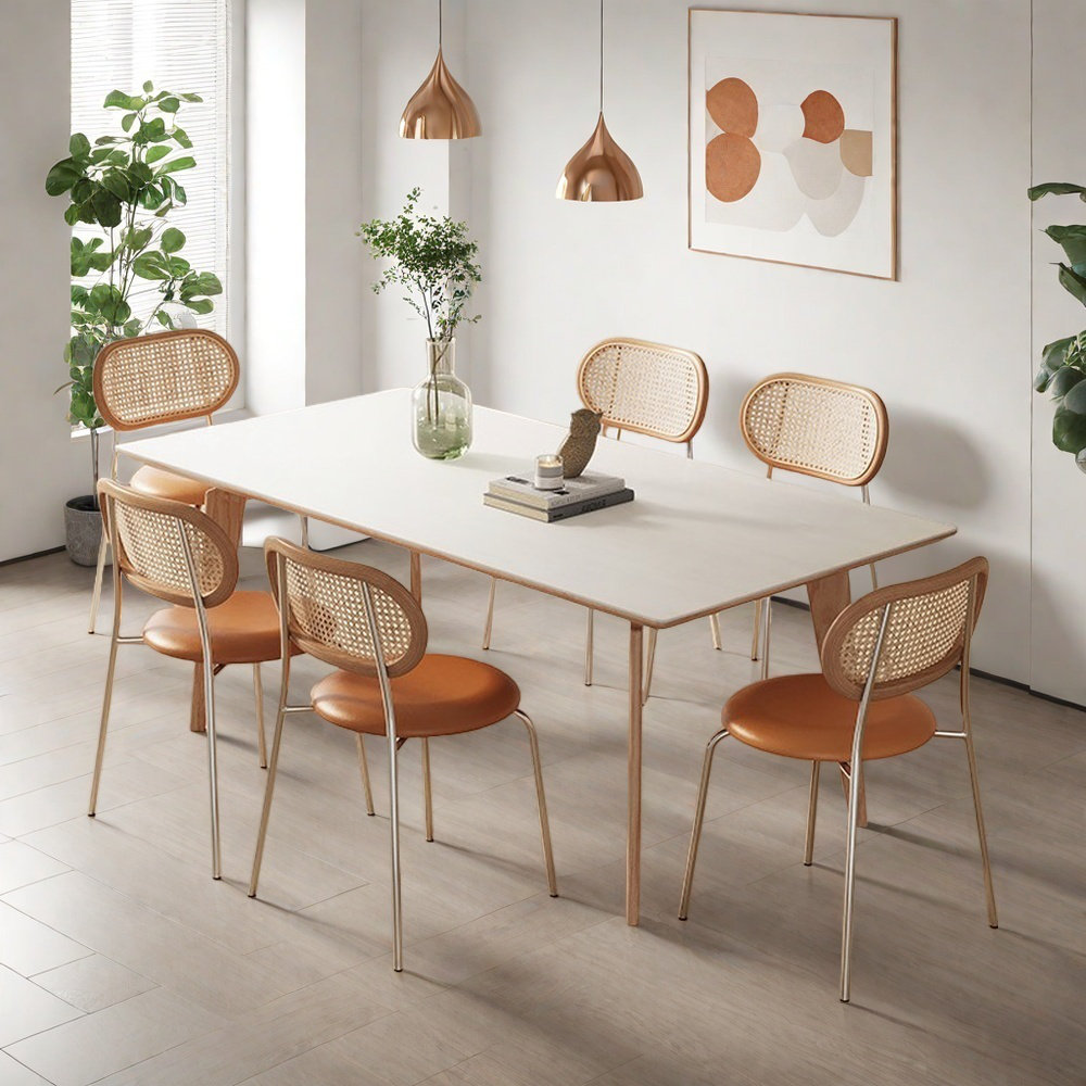 dinlin home Small simple modern family dining table set | Wayfair