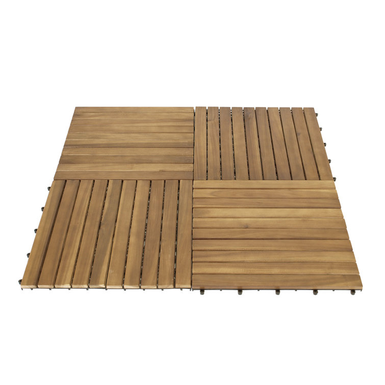 Symple Stuff 50cm x 50cm Wooden Floor Tile | Wayfair.ie
