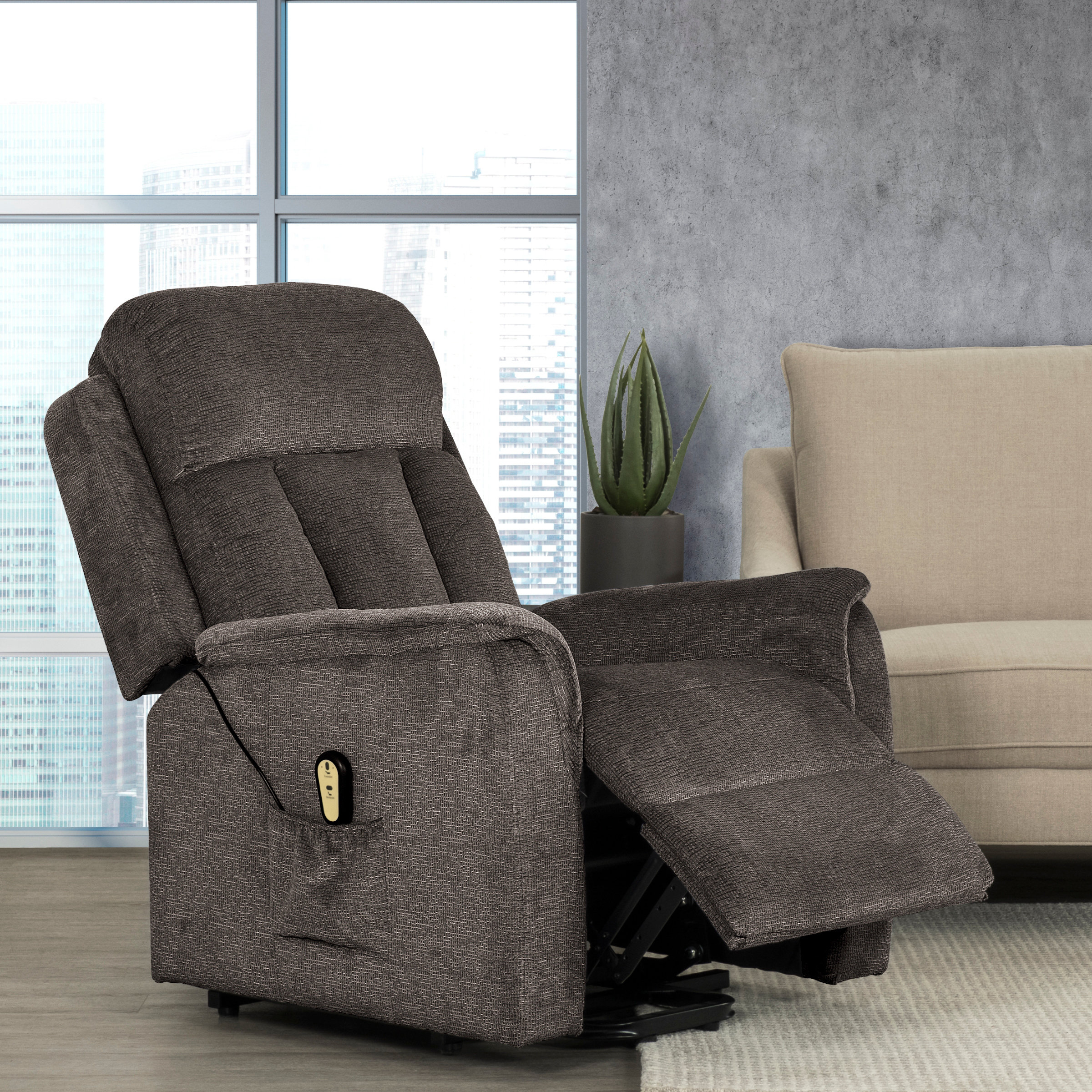 Red Barrel Studio Amelia Power Lift Chair, Grey - Wayfair Canada