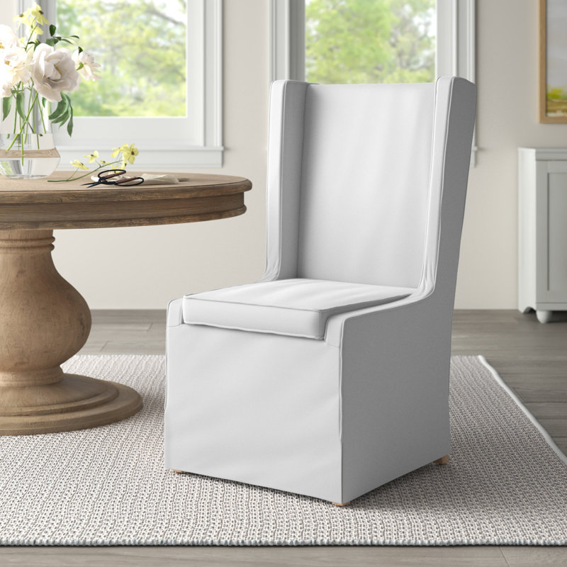 Birch Lane™ Rooney Upholstered Parsons Chair in Gray | Wayfair
