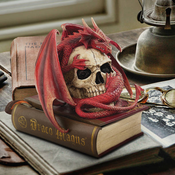 Design Toscano Blood Dragon Contemplation Sculptural Box & Reviews ...