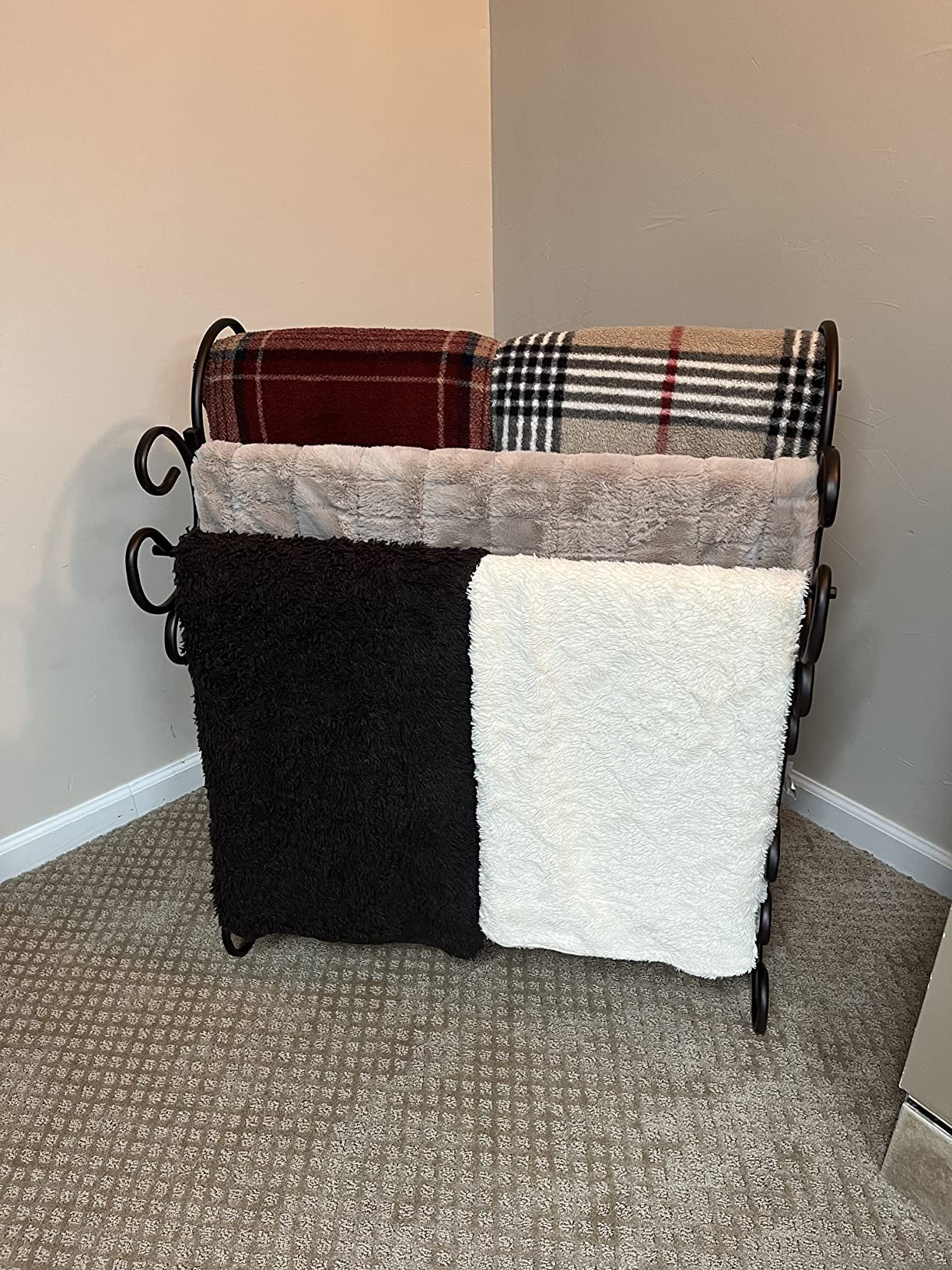 Red Barrel Studio® Unique Design Blanket Rack | Wayfair