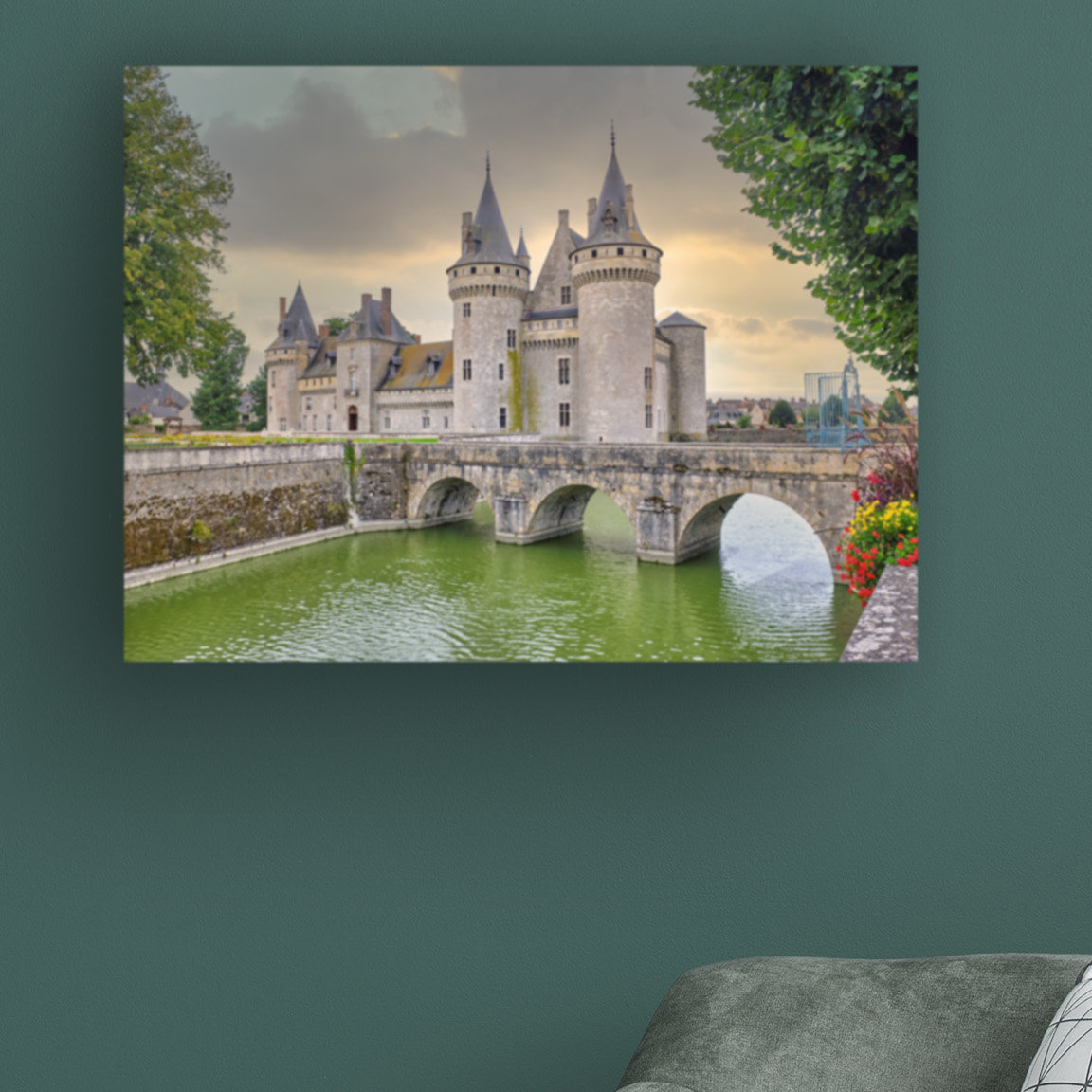 Ebern Designs Cora Niele 'Castle Towers And Bridge' Canvas Art ...