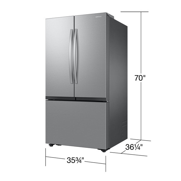 Samsung 32 cu. ft. Mega Capacity 3-Door French Door Refrigerator with ...