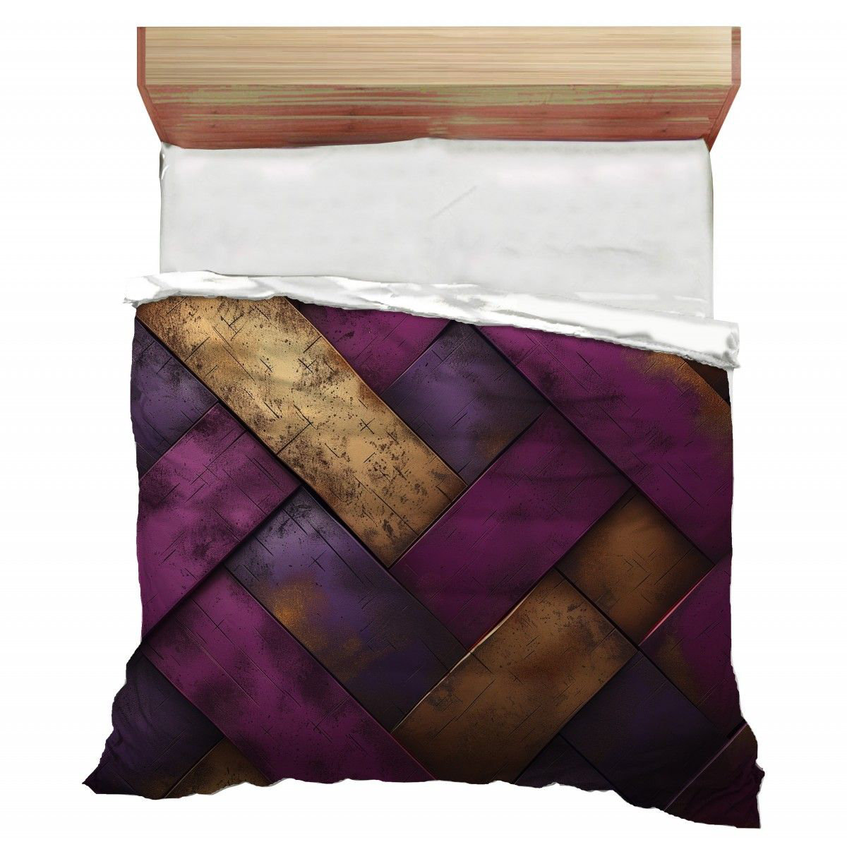 VisionDecor Herringbone pattern Bedding Art Duvet Cover Color blend ...