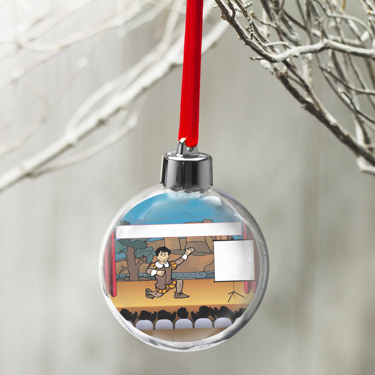 Printed Perfection Personalized Actor Male Christmas Bulb Ornament ...